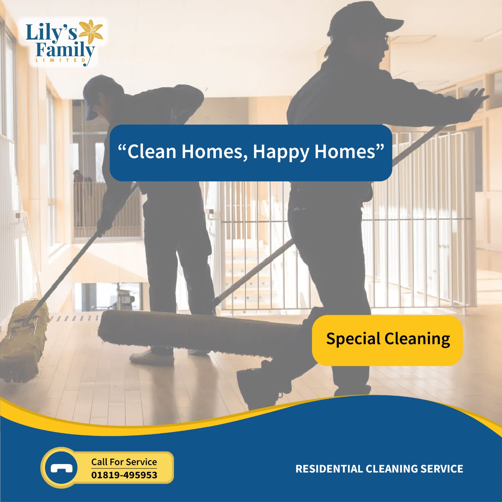 Residential Cleaning | Lily's Family Limited